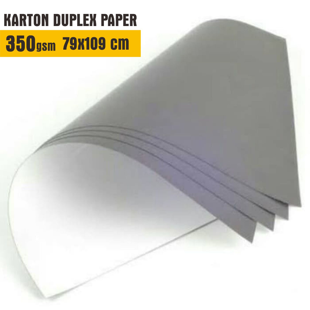Jual Kertas Karton Tebal Duplex Paper 350 gsm - 79 cm x 109 cm | Shopee ...