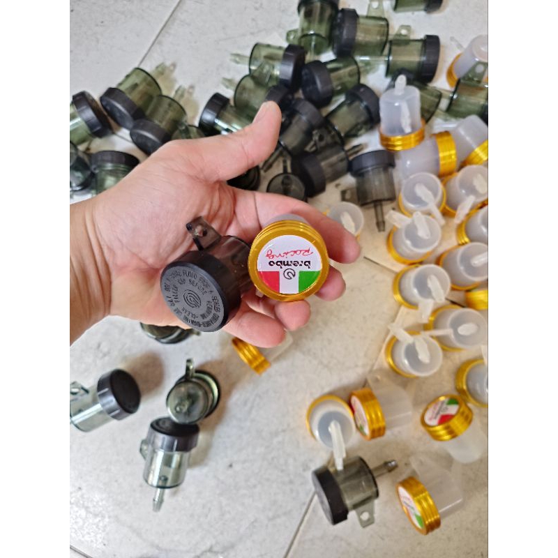 Jual tabung minyak rem tutup CNC botol tabung minyak rem mika smoke ...