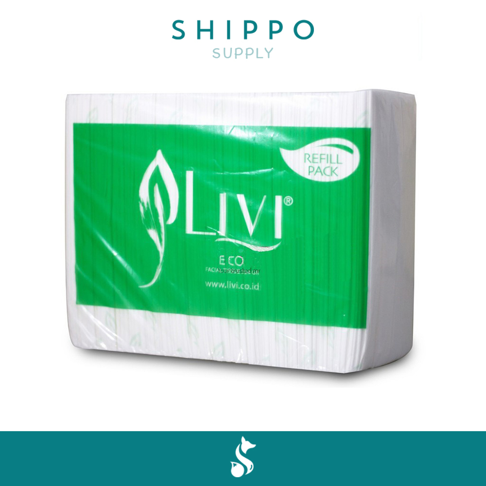 Jual Shippo Supply - Livi Eco Facial Tissue 600 Sheets 2 Ply / Tisu ...