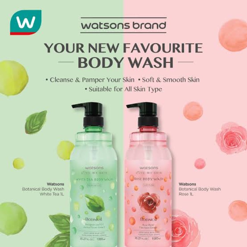 Jual Watson Love My Skin Botanical Body Wash 1000ml | Shopee Indonesia