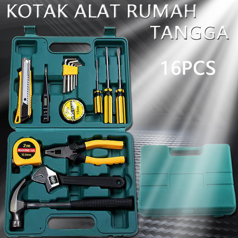 Jual Tool Box Set Perkakas Palu Tang Obeng Kunci Pas Cutter | Shopee ...