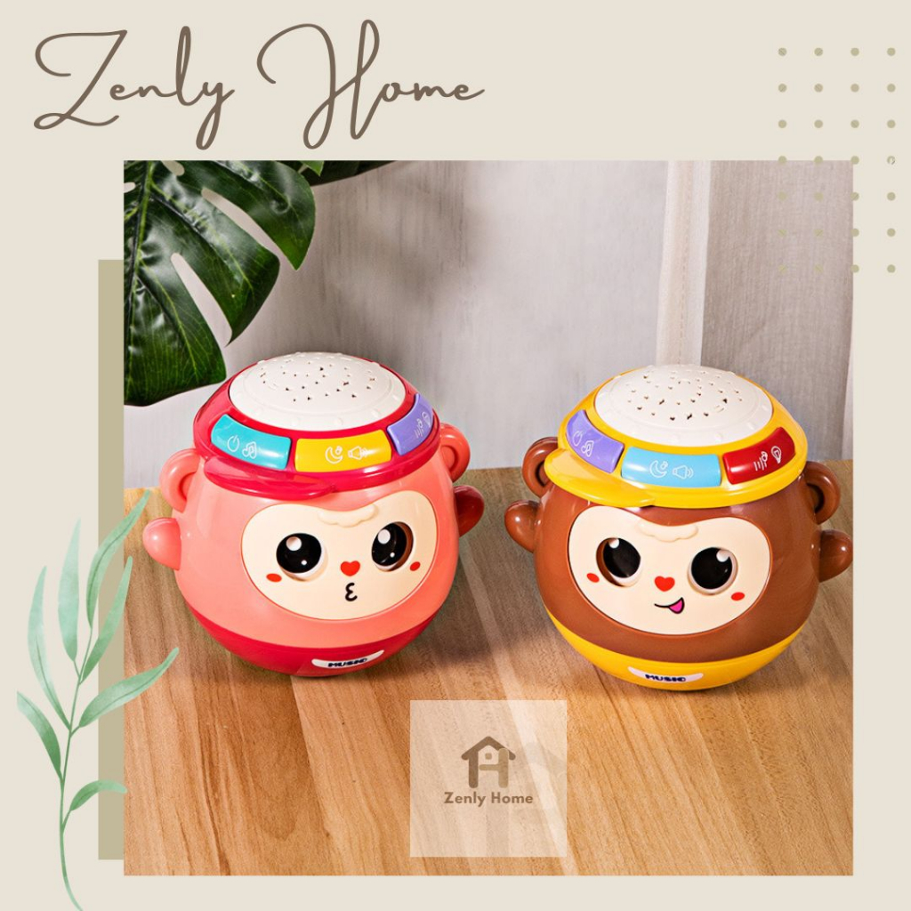 Jual Zen008-Mainan Anak tumbler musik hand drum/Mainan montessori ...