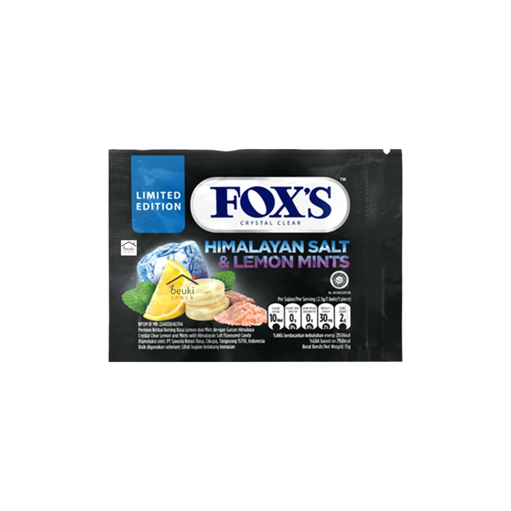 Jual Fox's Himalayan Salt & Lemon Mints Limited Edition | Shopee Indonesia