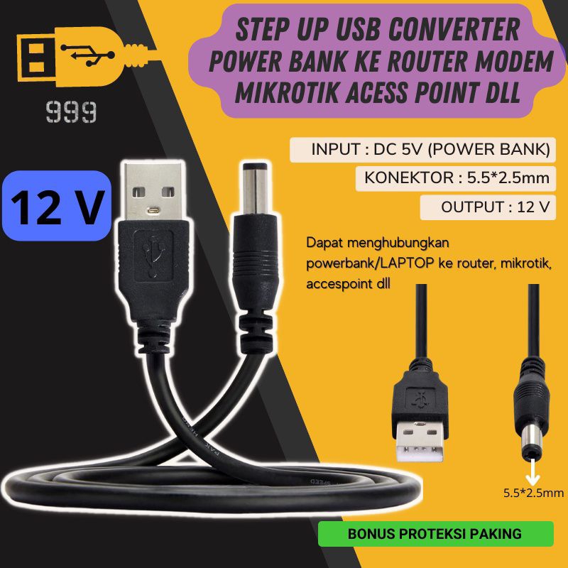 Jual Kabel USB Powerbank Ke Modem Router Telkomsel Orbit Star 2 Orbit ...