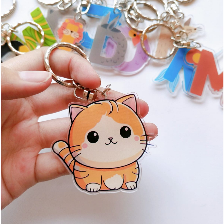 Jual Keychain Akrilik/Gantungan Kunci Akrilik Cute Animal/Hewan Lucu ...