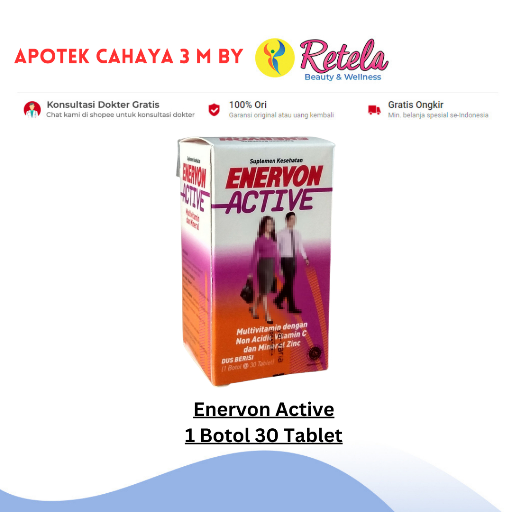 Jual Enervon Active 30 Tablet | Shopee Indonesia