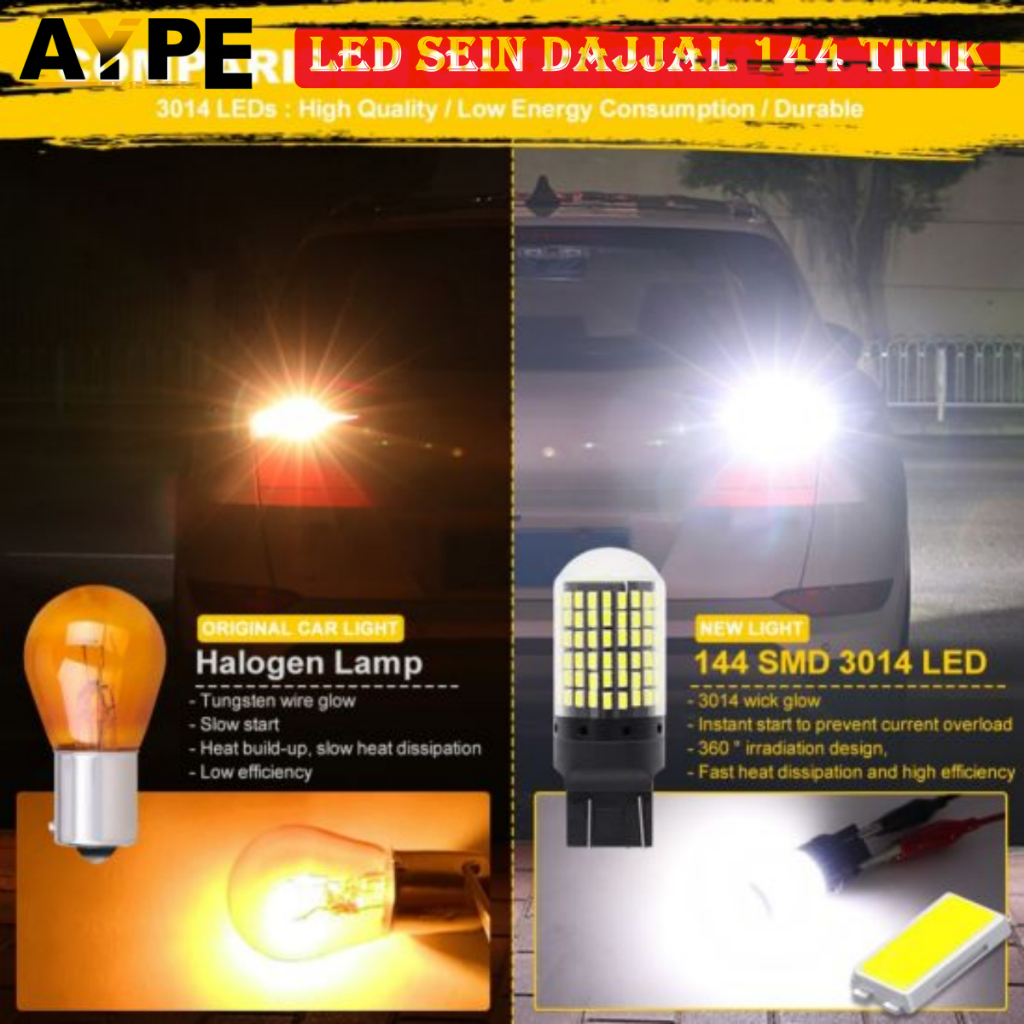 Jual ORIGINAL Lampu Led Bayonet 1156 7440 BAU15s 144 LED SEIN SENJA ...