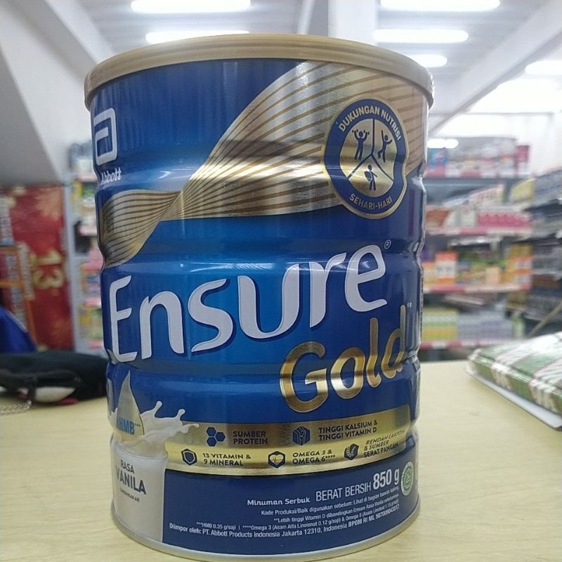 Jual Ensure Gold Vanila 850gram | Shopee Indonesia