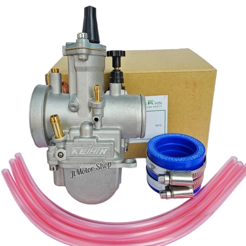 Jual KARBURATOR KARBU PWK 21 24 26 28 30 32 34 Keihin Kx85 UNIVERSAL Mudah Setting Plus Karet ...