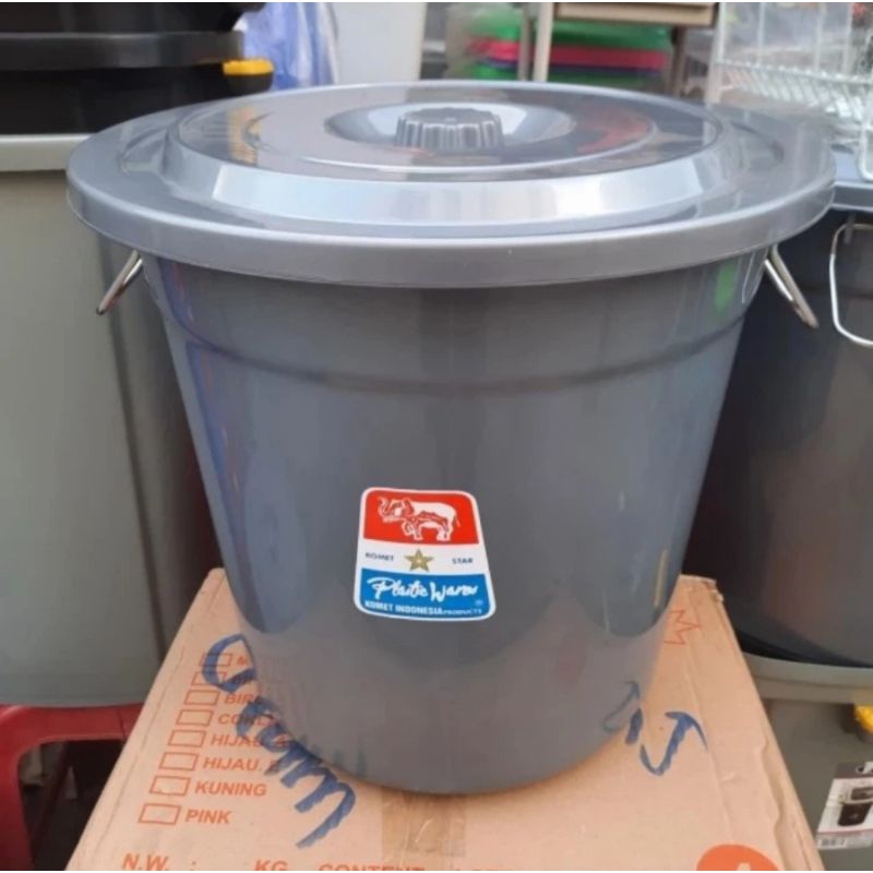 Jual Ember plastik 30 liter komet star Platinum/ Ember 30 liter Abu ...