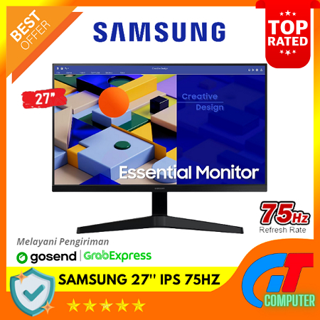 Jual Monitor Samsung 27'' S31C LS27C310 IPS 75Hz 1080p VGA HDMI VESA ...