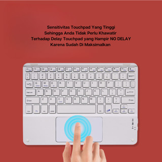 Jual Keyboard Wireless Keyboard Bluetooth Colorful With Touchpad ...