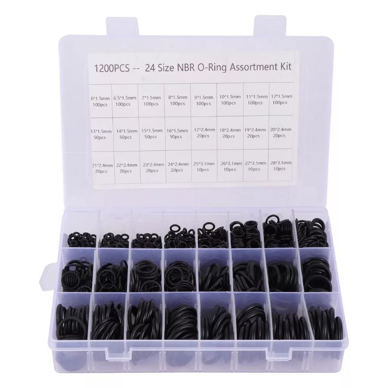 Jual Karet O Ring Seal 1200pics HNBR / Rubber O Ring Seal Tightening+Box | Shopee Indonesia
