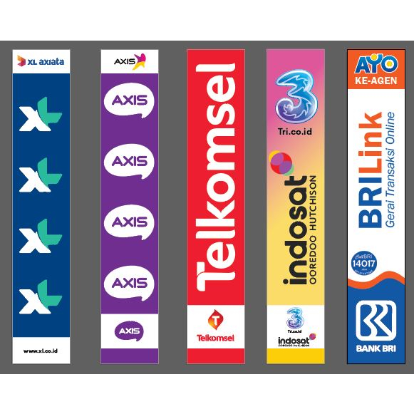 Jual Spanduk / Banner Operator Selular INDOSAT XL TELKOMSEL AXIS ...