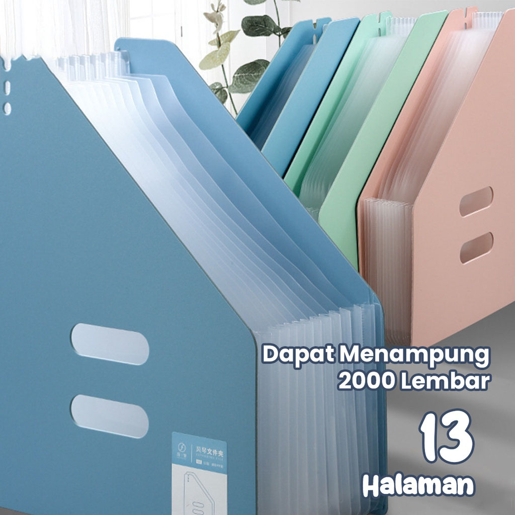 Jual Standing file A4 F4 / File folder document bag/ Free Stickers/Tas ...
