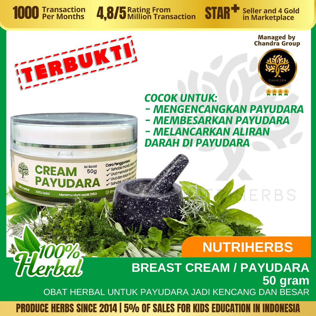 Jual Breast Cream Krim Pembesar Pengencang Payudara Buah Dada Permanen ...