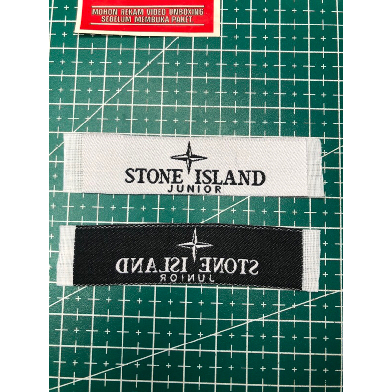 Jual STONE ISLAND JUNIOR MAIN SLIP LABEL WOVEN RAJUT BORDIR COTTON ...