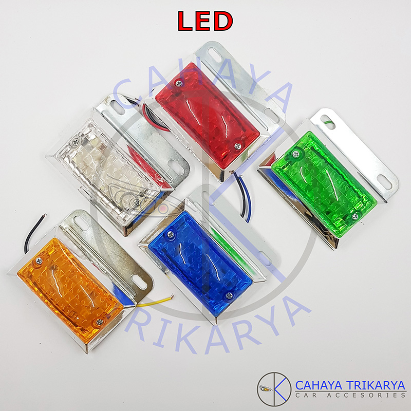 Jual Lampu Samping / Fender / Bak Truk Truck / Bis Bus Kotak Universal Variasi DNY-20 LED ...
