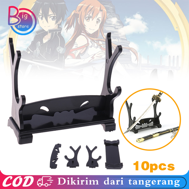 Jual Isi 10pcs Dudukan Pedang Miniatur Stand Pedang Dua Tingkat ...