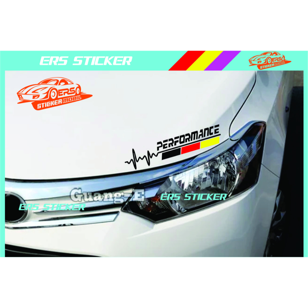 Jual STIKER STICKER MOBIL KAP ALIS LAMPU PERFORMANCE 3 WARNA CUTTING ...