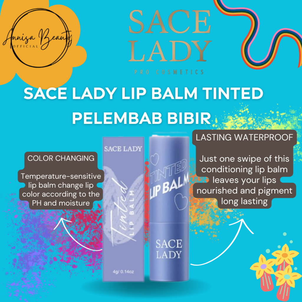 Jual [BPOM][100%ORI&READY]SACE LADY Lip Balm Tinted Pelembab Bibir ...