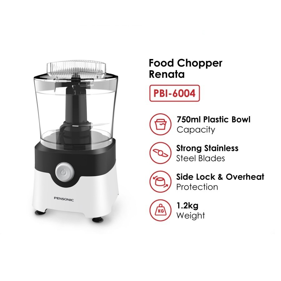 Jual Pensonic Food Chopper PBI-6004 Renata / Blender Daging PBI6004 ...