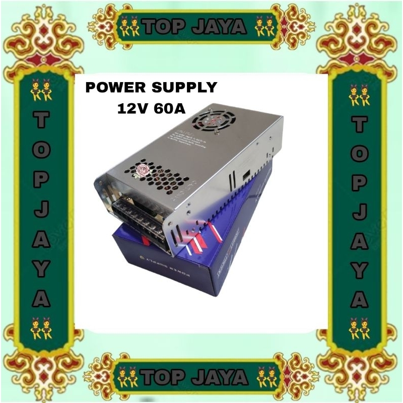 Jual Power Supply 12v 60A Power Suply Small 60Ampere 12 Volt 720w Murni ...