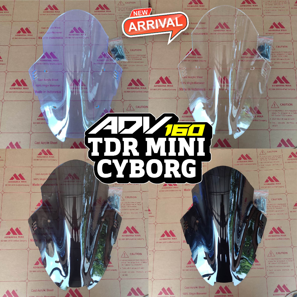 Jual Winshield / Visor Motor Honda ADV 160cc ( Model TDR Mini Cyborg ...