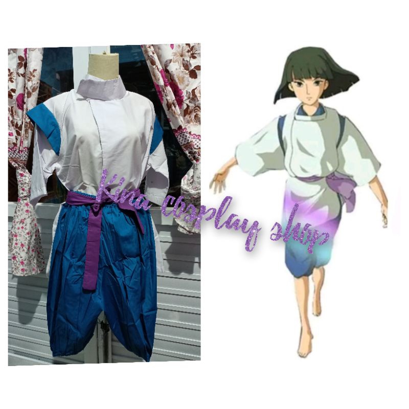 Jual Spirited Away Chihiro & Haku Kimono Yukata Cosplay Costume Anime ...