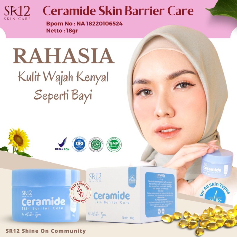Jual Ceramide Skin Barrier Care SR12 / 7x Ceramide / Moisturizer Cream / Pelembab Wajah | Shopee ...