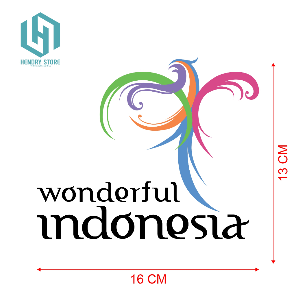 Jual CUTTING STICKER WONDERFUL INDONESIA / PESONA INDONESIA UKURAN ...