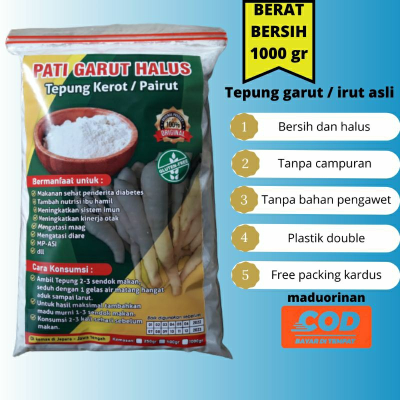 Jual Pati garut 1kg asli organik untuk obat asam lambung maag alami ...