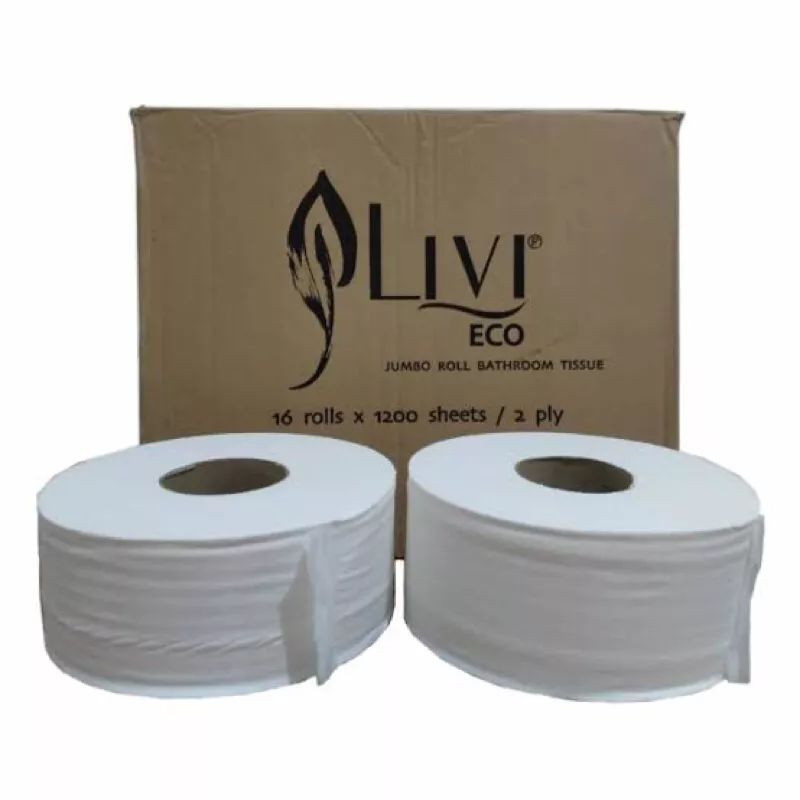 Jual Tissue Livi Eco Toilet Roll JRT 1200 's Tisu Roll Jumbo Harga per ...