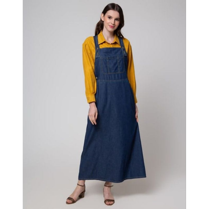 Jual MATAHARI - DUST OVERALL DENIM WITH TAG | Shopee Indonesia