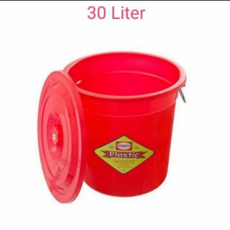 Jual Ember plastik 30 liter Shinpo/ Tong Plastik 30 L / Ember Shinpo 30 liter ( Gojek) | Shopee ...
