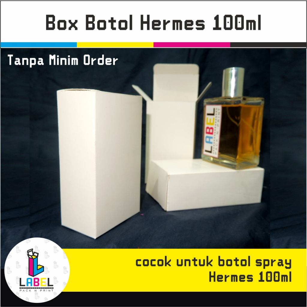 Jual Dus Kemasan / Box Parfum Hermess 100ml POLOS botol kotak 100ml ...