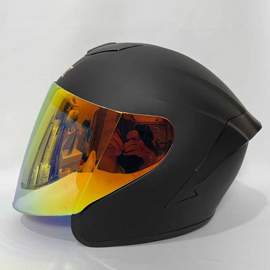 Jual Helm CRX AK-1 Hitam Doff - Polos Solid - Helem Helmet Dewasa SNI (bukan Kairoz NFJ Sonic SV ...
