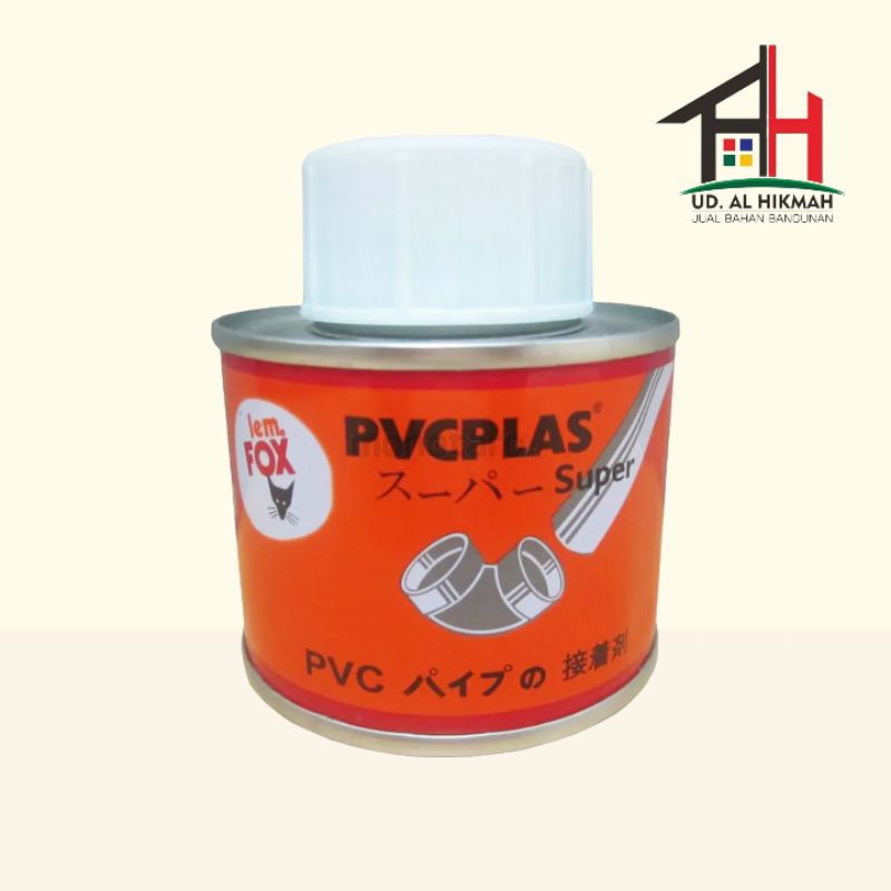 Jual LEM FOX LEM PVC LEM PIPA PVCPLAS KALENG 100 GRAM | Shopee Indonesia