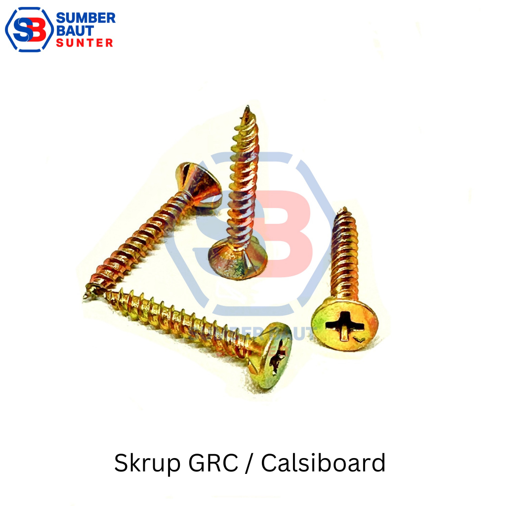 Jual Skrup GRC / Calciboard Kuning 6 x 1 1/4" (3 cm) ISI 100 pcs ...