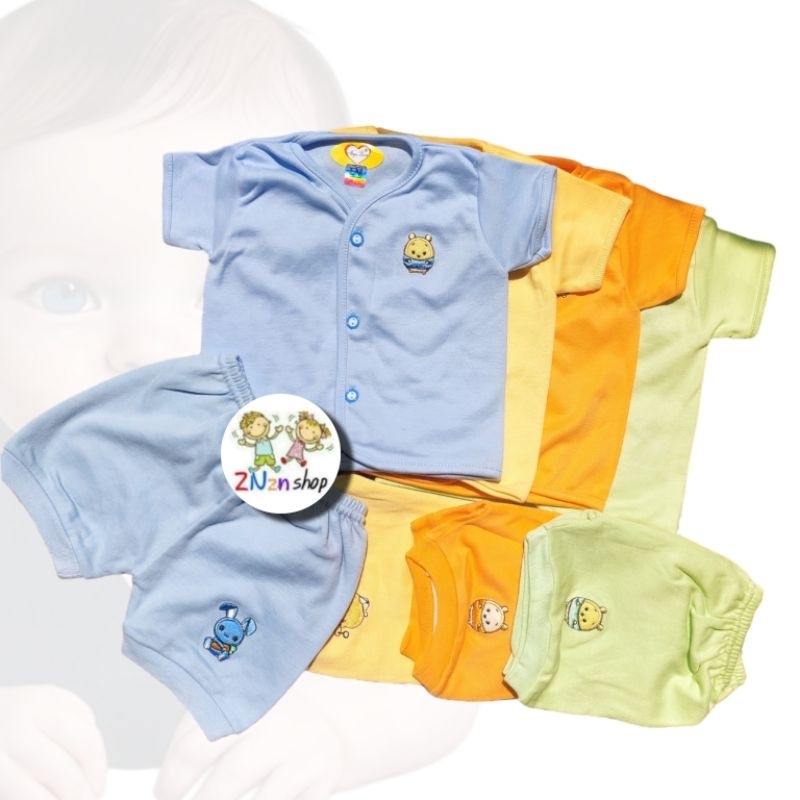 Jual 3 Stel Baju Bayi Newborn Tangan Pendek | Paket Baju Baby Baru ...