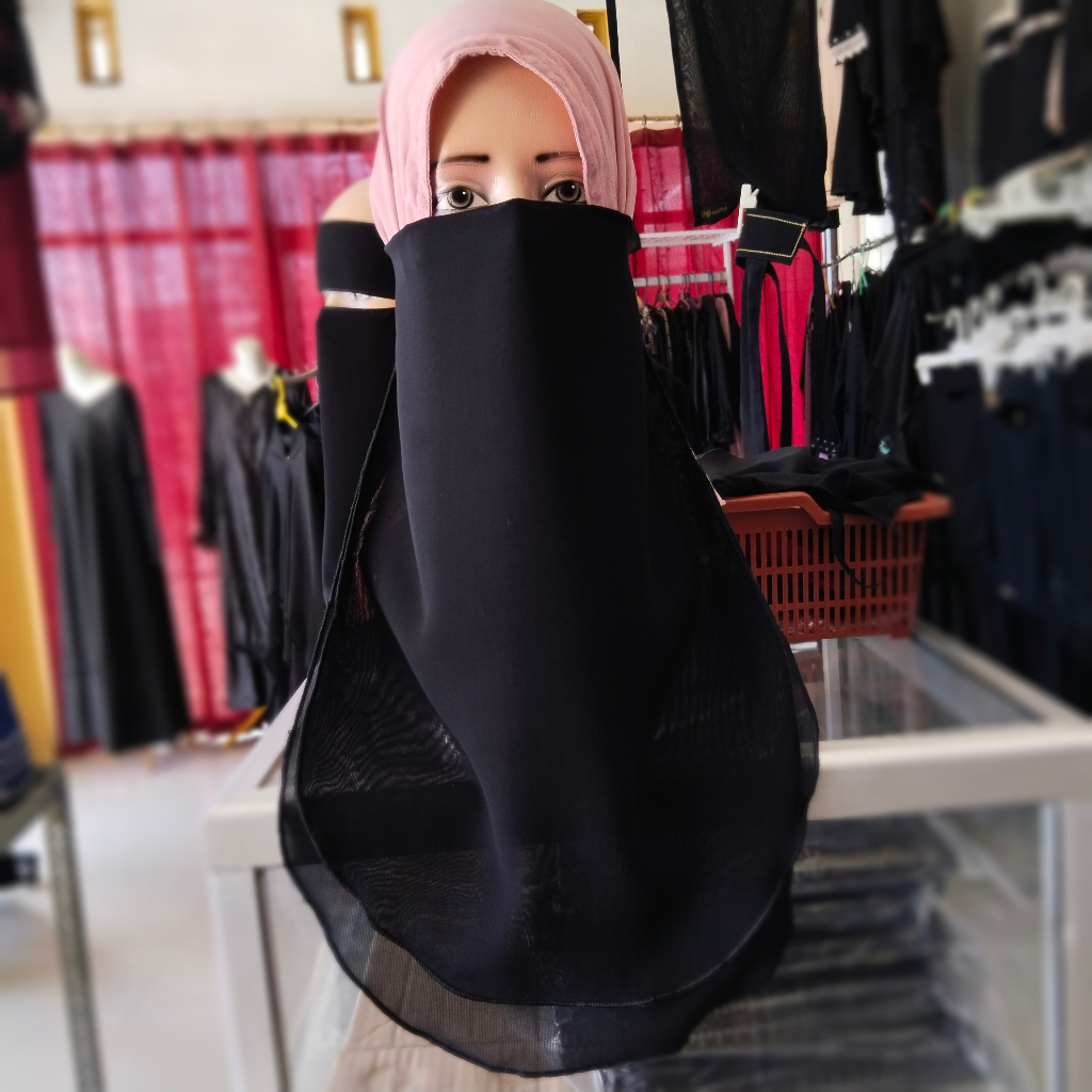 Jual Cadar tali 2 layer sifon silky arab / cadar jumbo | Shopee Indonesia