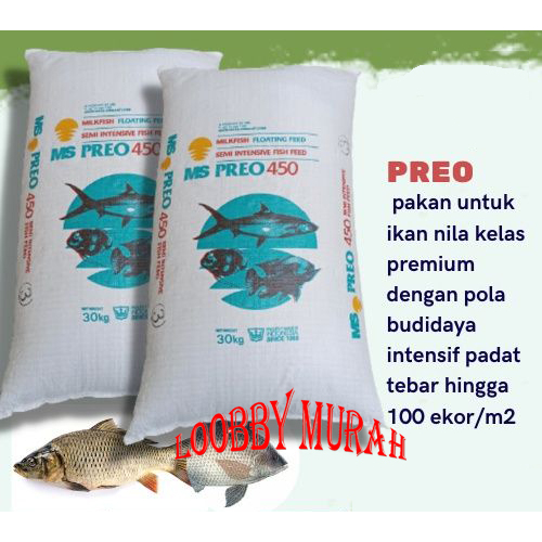 Jual Pakan Ikan Konsumsi MS PREO 450 15Kg Pelet Air Tawar Bandeng NIla ...