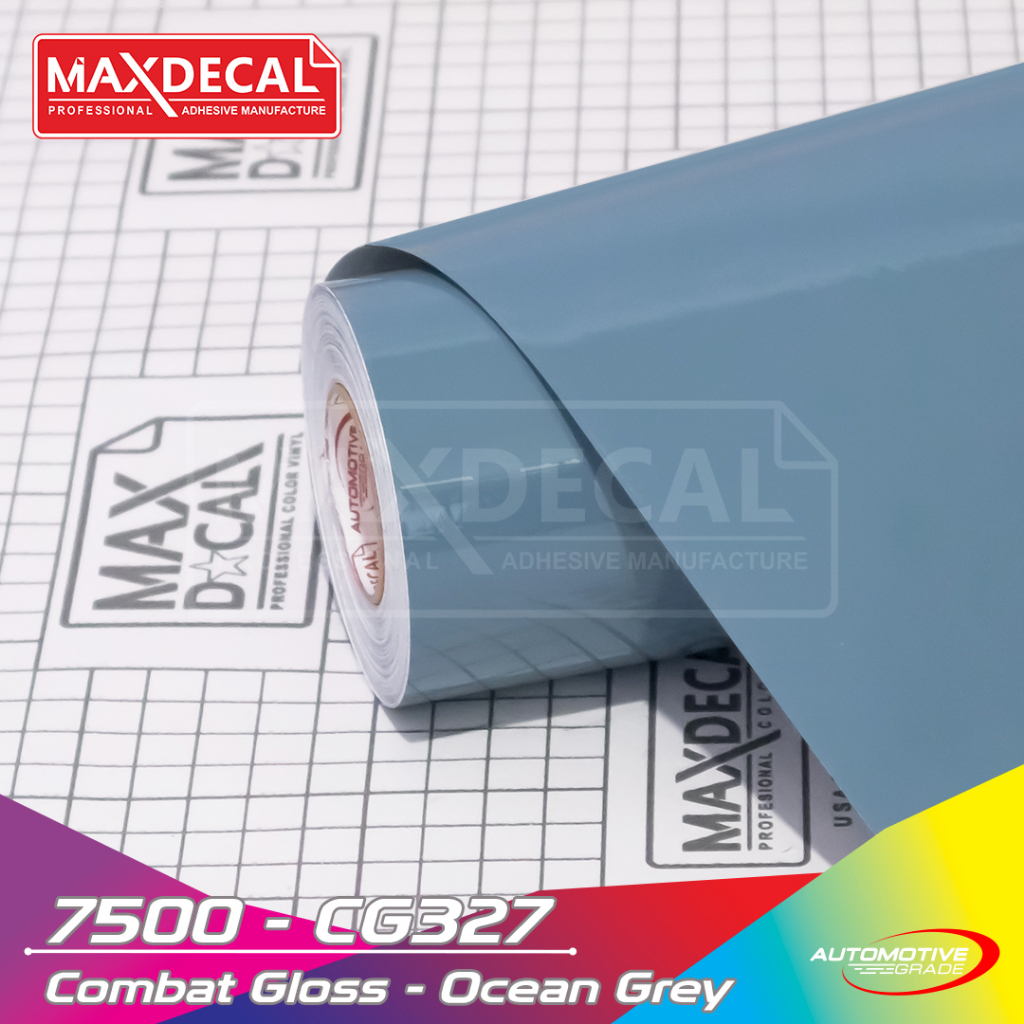 Jual MAXDECAL 7500 327 COMBAT OCEAN GREY Vinyl Sticker CG327 Gloss ...