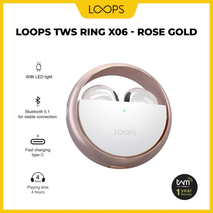 Jual TWS Loops X06 / Earphone Loops / Headset Bluetooth Loops / Loops ...