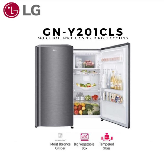 Jual LG Kulkas 1 Pintu GNY-201CLS 169 Liter Lemari Es | Shopee Indonesia