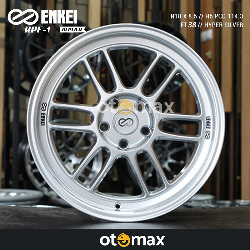Jual Velg Mobil Enkei RPF1 Ring 18 H5 Hyper Silver | Shopee Indonesia