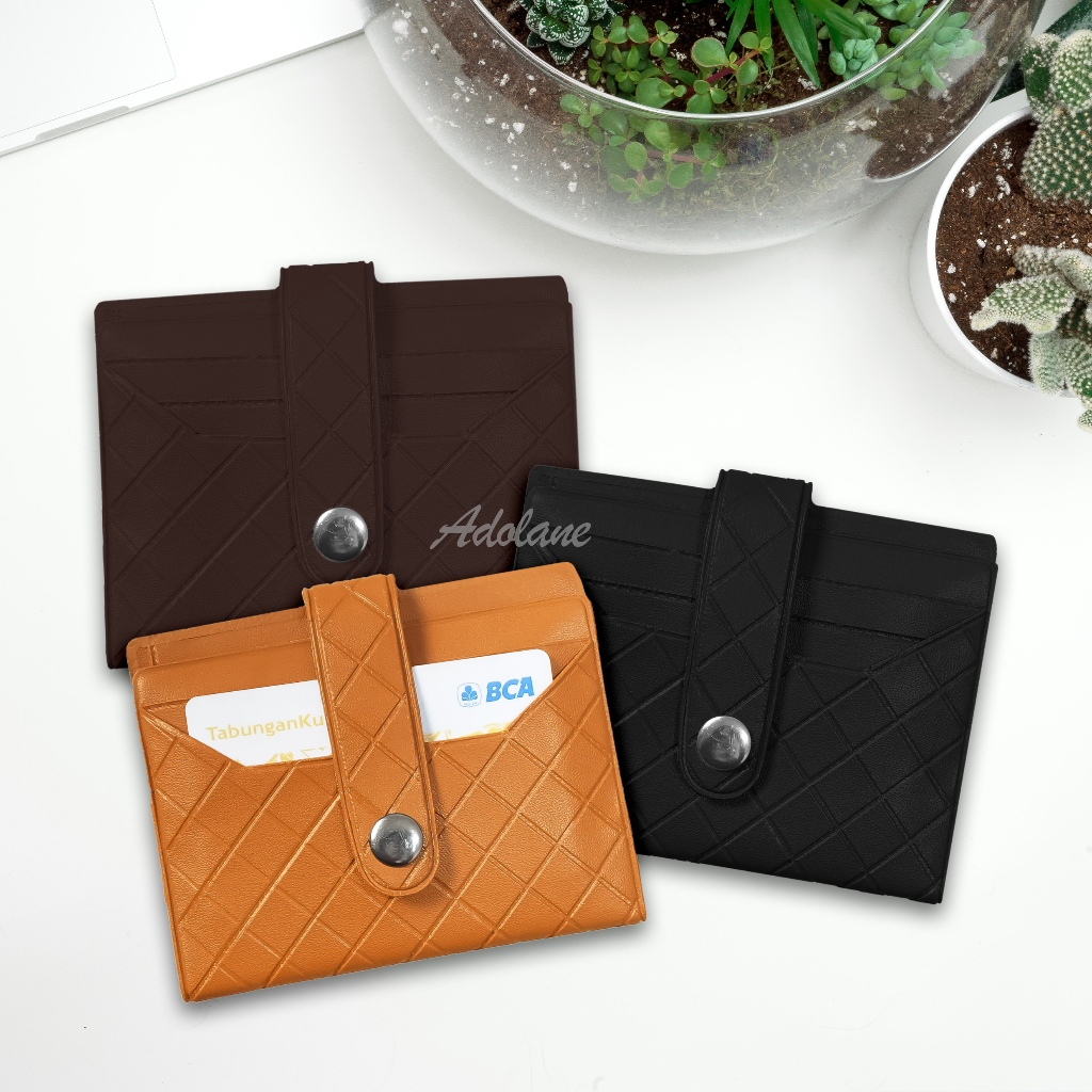 Jual ADOLANE 038 DOMPET MINI KARTU MODEL GARIS-GARIS / DOMPET UANG DAN ...