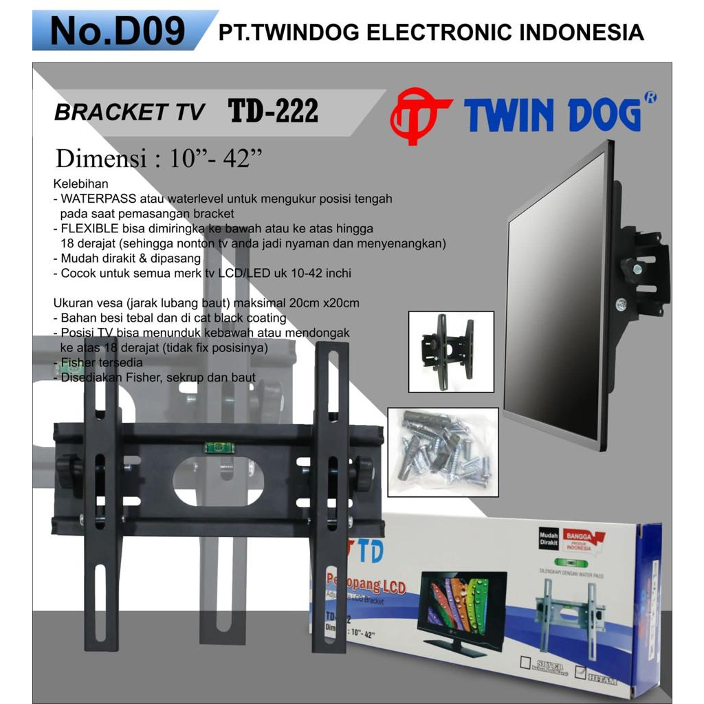 Jual BRACKET TV UNIVERSAL / Bracket TV LED LCD 10 Inch - 42 Inch ...