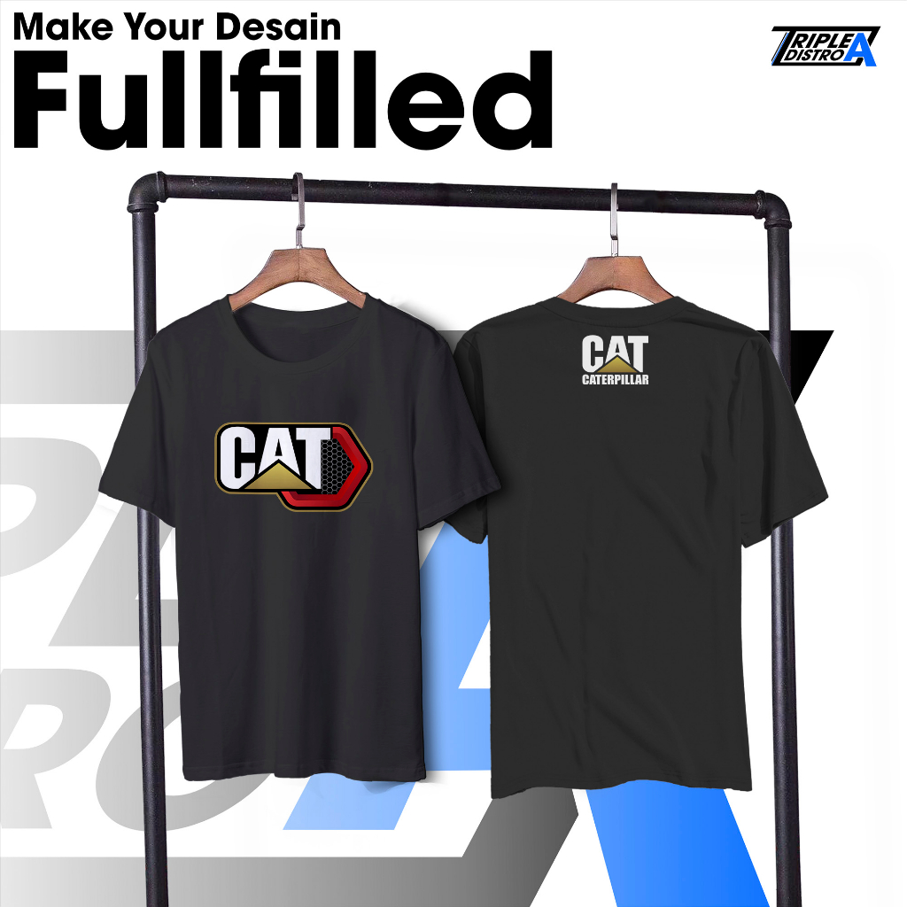 Jual Kaos Operator Muda Cat erpillar New Logo Special Distro Unisex by ...