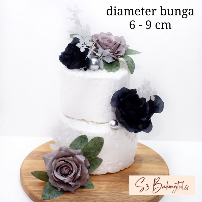 Jual Cake Topper hiasan kue Artificial monochrome set | Shopee Indonesia